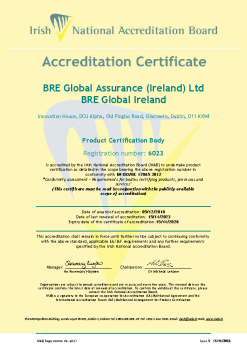 BRE Global Assurance (Ireland) Ltd t/a BRE Global Ireland - INAB