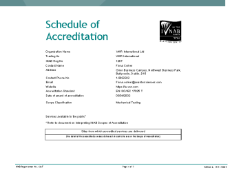 VWR International Ltd t/a VWR International - INAB
